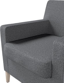Potah na křeslo IKEA Karlstad barva šedá látka pletený vzor