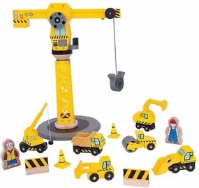 Bigjigs Rail Jeřáb a stavební stroje / od 3 let