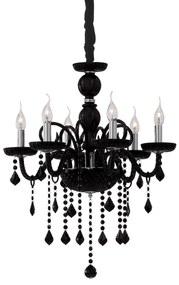 Závěsné svítidlo / Luster Ideal lux 032504 Giudecca SP6 NERO 6xE14 40W Lustry