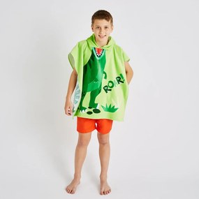 Zelené bavlněné dětské pončo Dinosaur – Catherine Lansfield