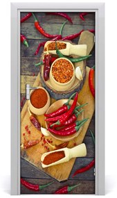 Fototapeta na dveře samolepící chilli 75x205 cm