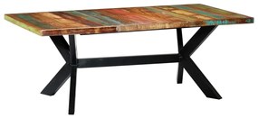 Jídelní stůl 200 x 100 x 75 cm masivní recyklované dřevo - Default Title