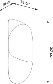 Sollux Lighting Nástěnné svítidlo TEAR bílé