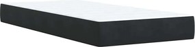 Box spring postel s matrací černá 90x200 cm samet 3287646