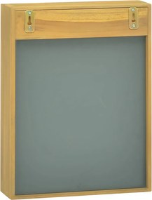 Zrcadlová skříňka 30 x 10 x 40 cm masivní teakové dřevo 338243