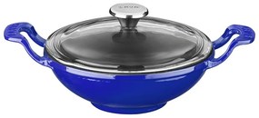Litinový wok 16 cm - modrý