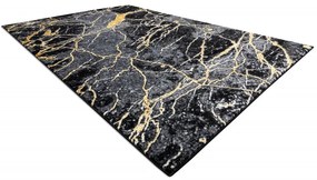 Dywany Łuszczów Kusový koberec Gloss 529A 82 3D mramor black/grey Rozměry koberců: 200x290