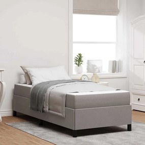 Postel s boxspringem Taupe 90 x 190 cm textil 3398826