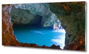 Wallmuralia Moderní skleněný obraz z fotografie Mořská jeskyně 100x50