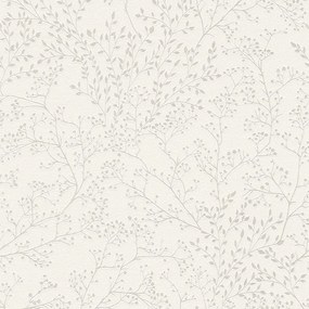 Bílá vliesová tapeta na zeď, větvičky 38100-1, Dimex 2023, AS Creation