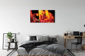 Obrazy na plátně pikantní papričky 140x70 cm