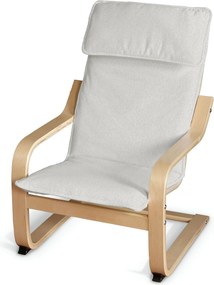 Sedák na dětské křeslo IKEA Poäng barva krémová látka pletený vzor