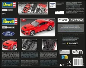 Revell Ford Mustang GT 2024 červená / Modelářská stavebnice / Click Sy
