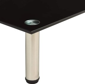 322761  TV Stand Black 60x35x17 cm Tempered Glass 322761