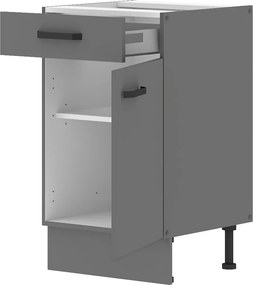 NESSANT se | dolní skříňka 50 D 1F 1S se zásuvkou PREMIUM BOX | 50 cm | šedá