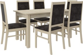 ADRK Furniture Sada stolu s židlemi RODOS 25 SE-ROD-25-S-B055