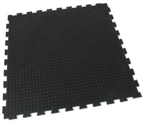 Gumová podlahová zátěžová rohož FLOMA Heavy Bubble - 100 x 100 x 1,6 cm