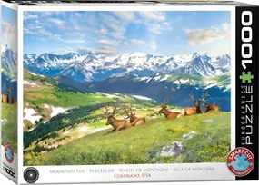 EUROGRAPHICS Puzzle Jeleni v horách / 1000 dílků / 68 x 48 cm