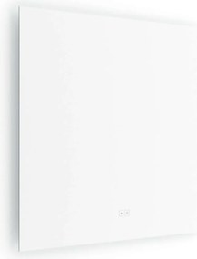 Nimco - Zrcadlo s LED osvětlením, 80x70 cm, dvěma dotykovými senzory, hliník ZP 53003VX