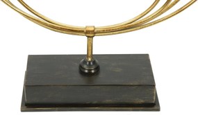 Svícen Iris 55 cm zlatý/černý