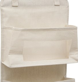 Závěsný organizér na dveře DRESSY+, tekstylny, 32 x 10,5 x 88 cm - béžový