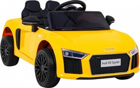 Ramiz Elektrické autíčko Audi R8 pro děti žluté + dálkové ovládání