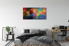 akrylový obraz 3d barevné fraktály 125x50 cm