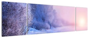 Obraz - Zamrzlá řeka (170x50 cm)