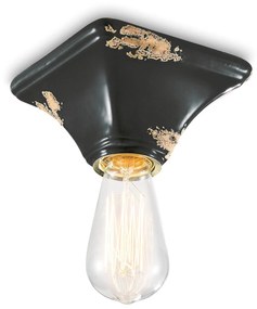 Vintage stropní svítidlo C135 černé