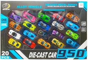 Mamido sada kovových autíček die-cast car 20 ks