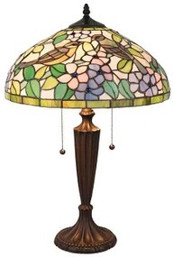 Stolní lampa Tiffany BIRD Clayre &amp; Eef 5LL-5209