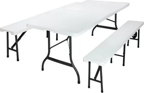 Deuba Pivní set 183 cm - bílý