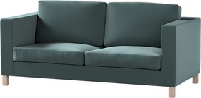 Potah na pohovku IKEA  Karlanda rozkládací, krátký barva zelená látka sametová