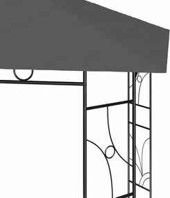 Altán 4 x 3 x 2,7 m antracitový 160 g/m² 313917