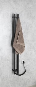 Sapho Papinado elektrický sušák ručníků 109 x 1200 mm 40 W černá matná ER340