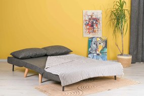 Designová rozkládací pohovka Felicitas 120 cm tmavě šedá