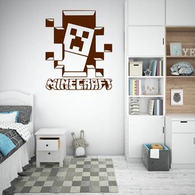 Živá Zeď Samolepka na zeď Minecraft hra Barva: černá
