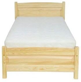 Drewmax LK125 100x200 cm - Dřevěná postel masiv jednolůžko