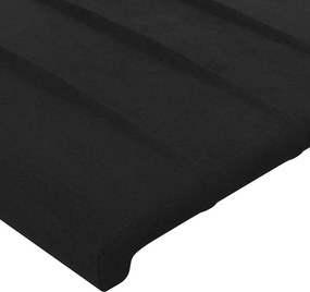 Čelo postele černé 180x5x118/128 cm sametové 3116632