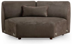 Hanah Home Čtyřmístná rohová pohovka MENTIS hnědá 360 cm