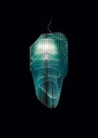 Slamp Avia suspension M, tyrkysové svítidlo od Zaha Hadid - limitovaná edice, 3x52+1x50W E27, délka 100cm