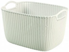 CURVER - Koš hranatý Knit 19l plastový bílý