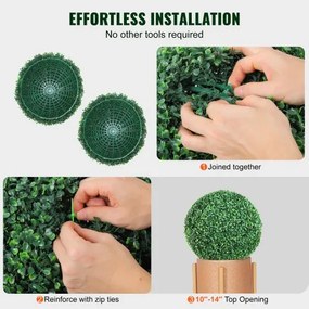 Umělé topiary Zimostráz, 61 cm vysoký (2 kusy)