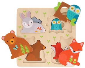 Petit Collage Dřevěné Reveal Puzzle Jsi moje miminko