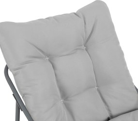 Sada dvou zahradních křesel se stolkem BestBerg BBGF-1030 / šedá