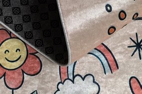 Dětský koberec protiskluzový BAMBINO 61470 růžový / modrý
