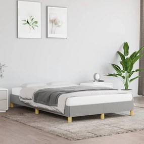 Rám postele bez matrací světle šedá 120x190 cm textil 3269612