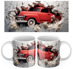 Keramický Hrníček Retro Auto