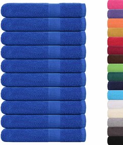 Ručníky FROGN 10 ks modré 100x200 cm 360 g/m² 136724