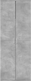 Skříň highboard betonově šedá 70 x 35 x 180 cm kompozitní dřevo 3276661
